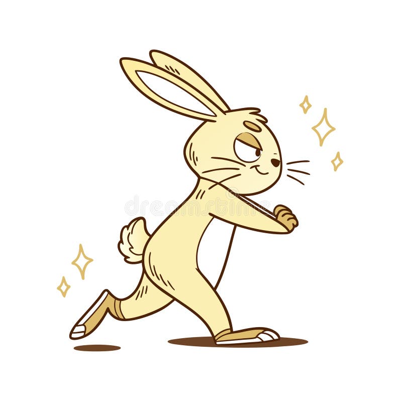 Adorable Bunny Troubled by Dance Performance Stock Image - Illustration ...