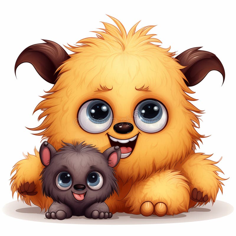 Adorable Cartoon Characters Playfully Interacting in a Bright ...