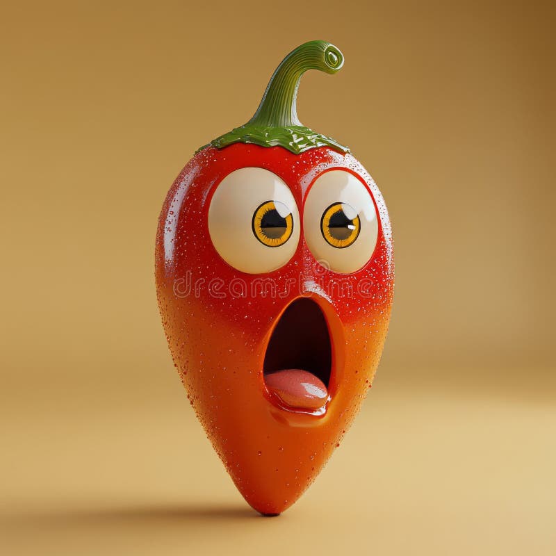 Smiling Red Chili Pepper Cartoon Character Stock Photos - Free ...