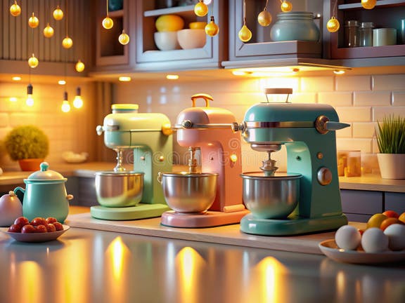 Adorable Cartoon Food Processor Set Delightful Night Kitchenware for ...