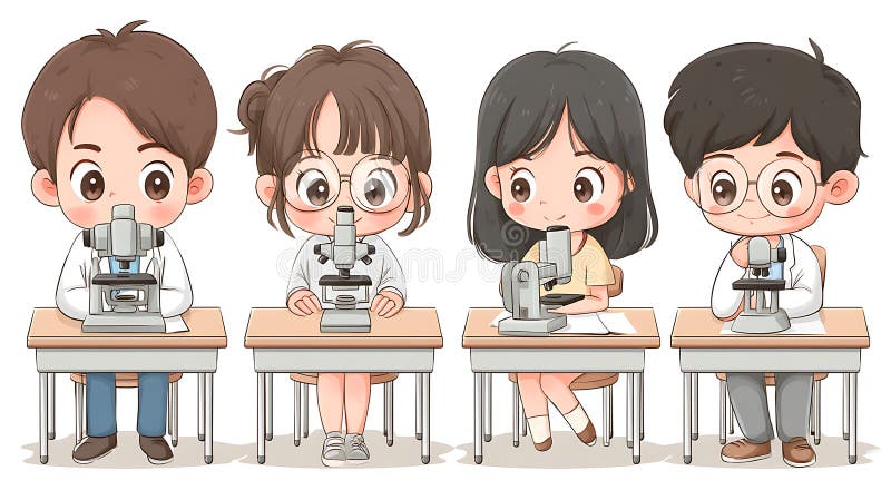 Four Students Classroom Stock Illustrations – 391 Four Students ...