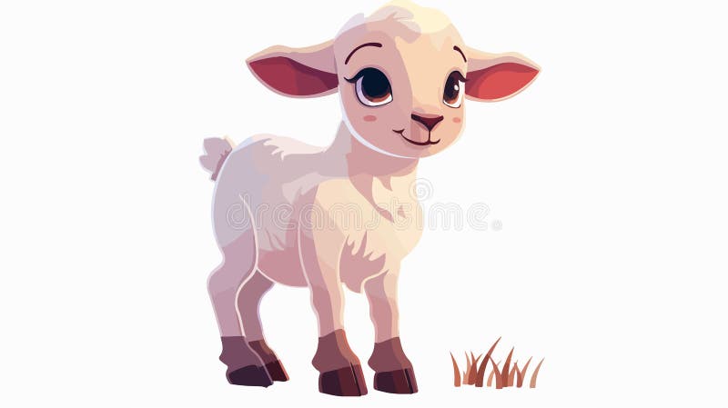 Adorable Cartoon Lamb Vector Animation for Design Projects Stock Vector ...