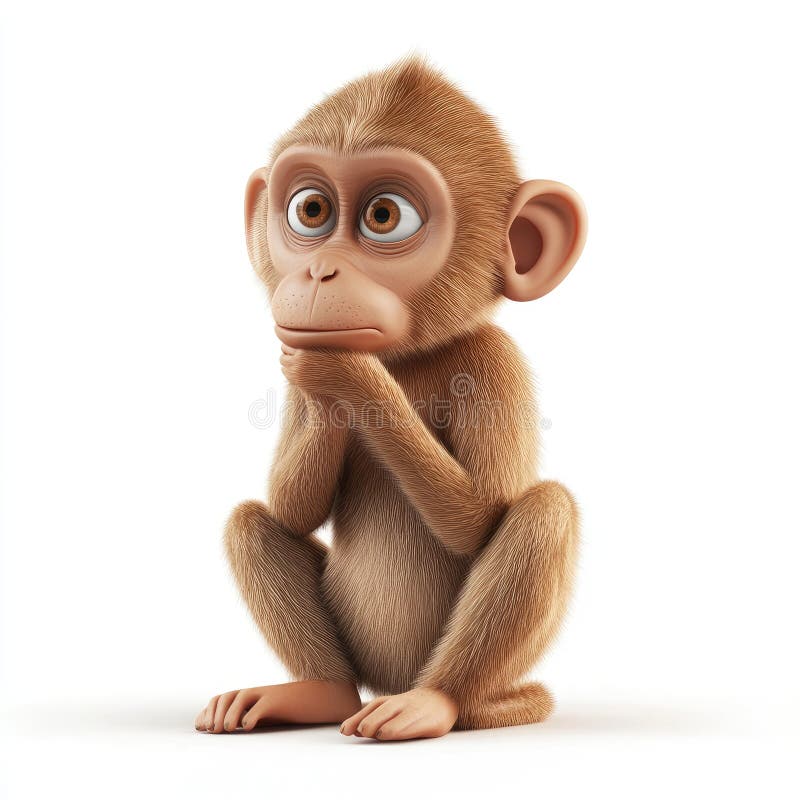 Thinking Monkey Stock Illustrations – 1,222 Thinking Monkey Stock ...