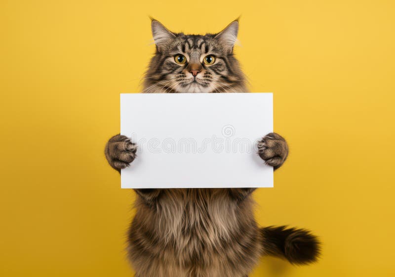 An Adorable Cat with a Curious Expression on His Face Sits with His ...