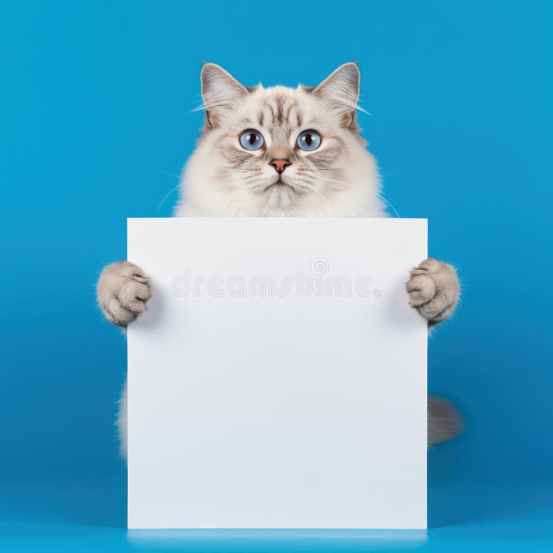 An Adorable Cat with a Curious Expression on His Face Sits with His ...