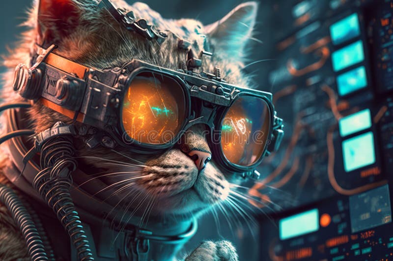 Hacker Cat Stock Illustrations – 142 Hacker Cat Stock Illustrations ...