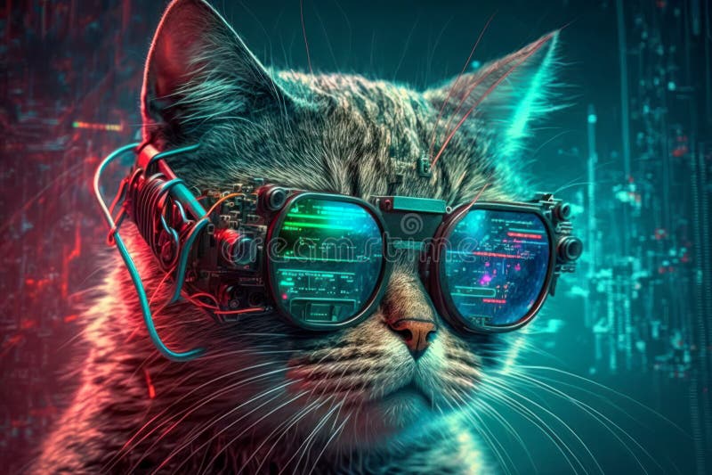 Hacker Cat Stock Illustrations – 142 Hacker Cat Stock Illustrations ...