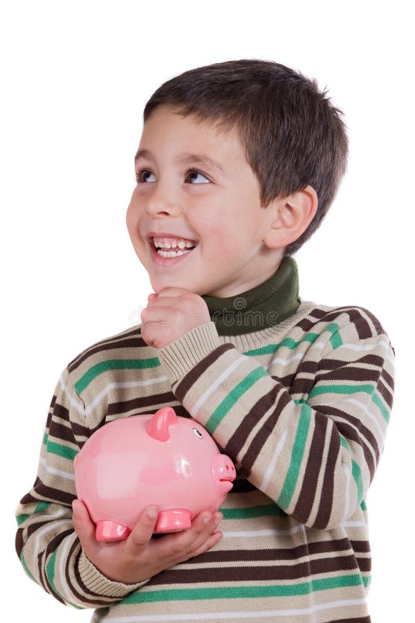 Child thinking stock image. Image of brainstorming, ideas - 268021