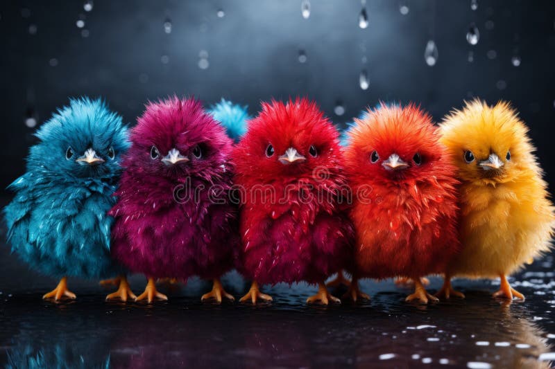 Adorable Easter Birds Design. Colorful and Text-friendly for ...