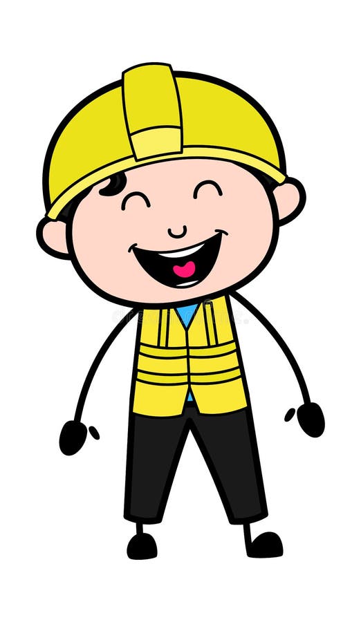 Adorable Engineer cartoon stock illustration. Illustration of smile ...
