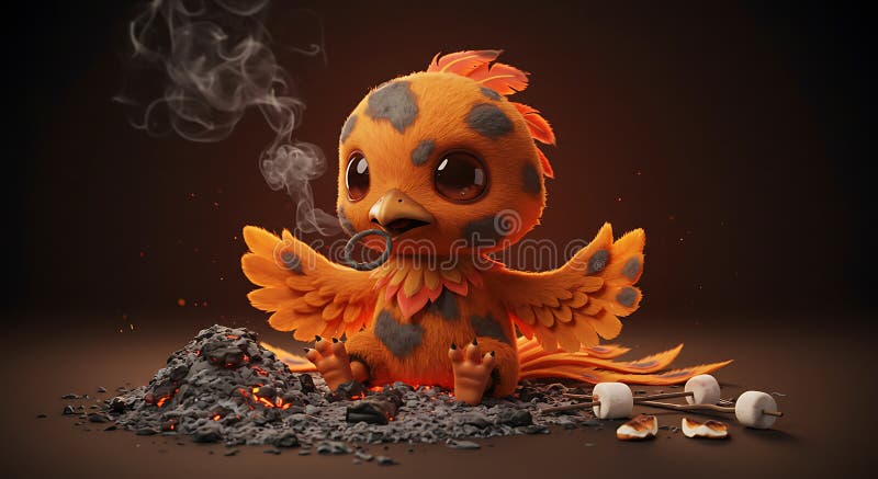 Adorable Firebird Chick Stock Illustrations – 6 Adorable Firebird Chick ...