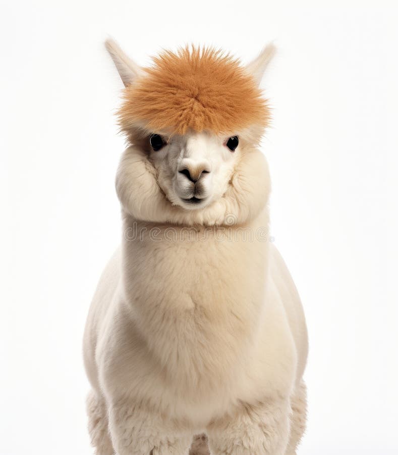 Adorable Fluffy Alpaca stock illustration. Illustration of alpaca ...