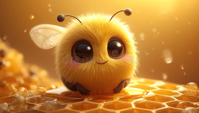 Adorable Fluffy Bee Stock Illustrations – 868 Adorable Fluffy Bee Stock ...