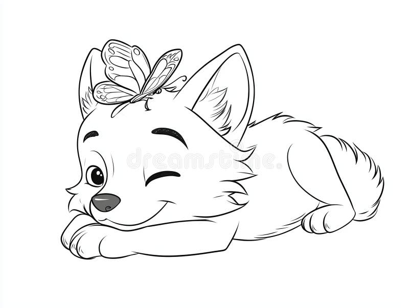 Cute Fox Cub Winking Stock Illustrations – 7 Cute Fox Cub Winking Stock ...