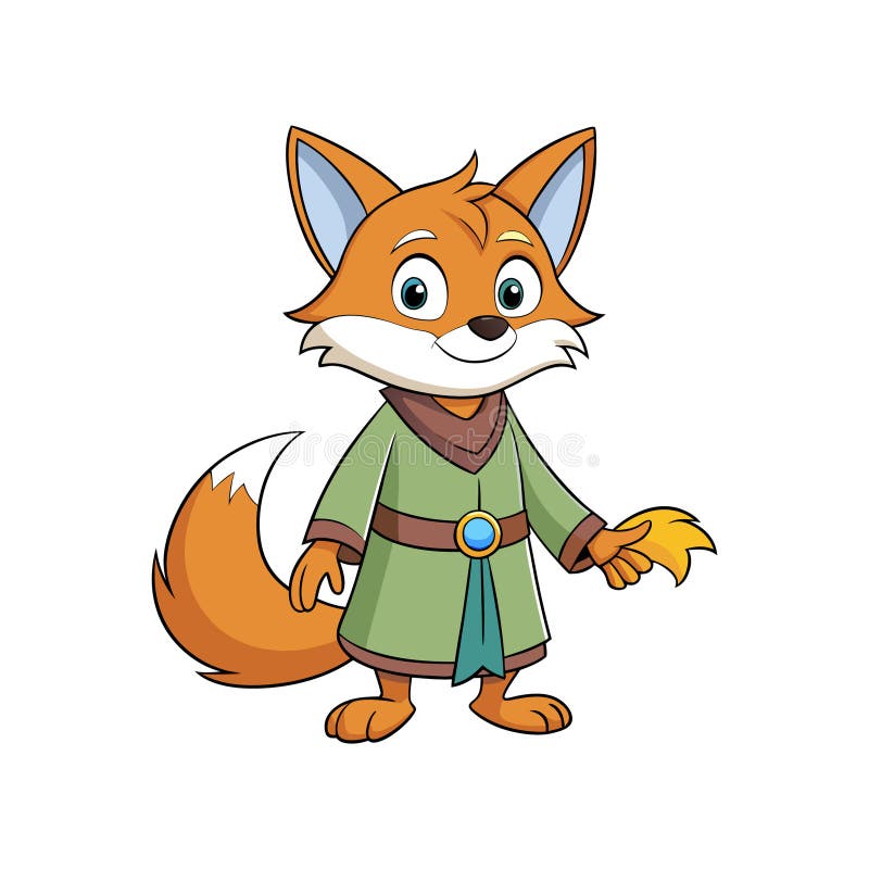 Adorable Fox Intercepting with Class Stock Vector - Illustration of ...