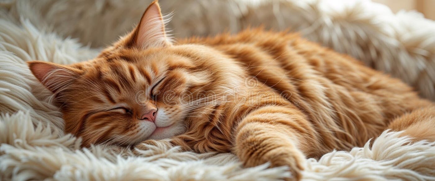 3,492 Ginger Cat Sleeping Bed Stock Photos - Free & Royalty-Free Stock ...