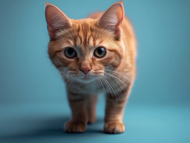 Ginger kitten in the grass stock image. Image of playful - 98553821