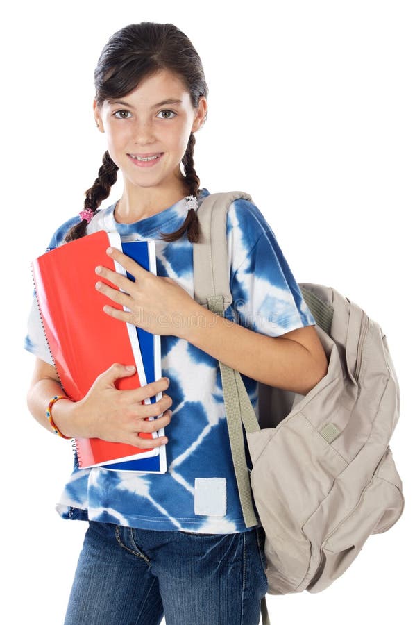 Adorable girl studying stock image. Image of child, childhood - 3282649