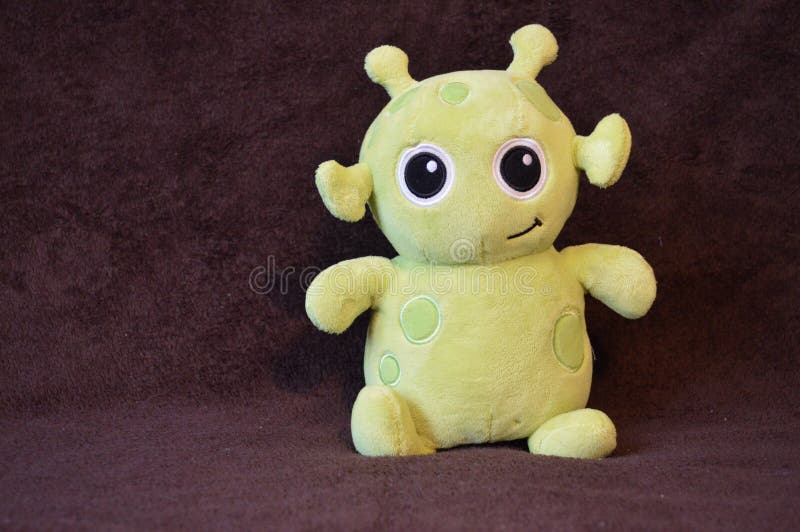 Adorable Green Alien Soft Toy Stock Image - Image of dessert, food ...
