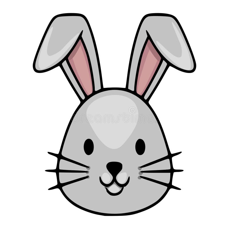 Grey Bunny Face Stock Illustrations – 1,184 Grey Bunny Face Stock ...