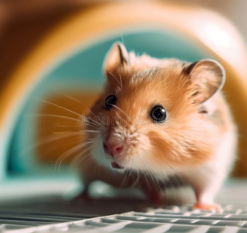 Curious Hamster stock illustration. Illustration of rabbit - 341476564