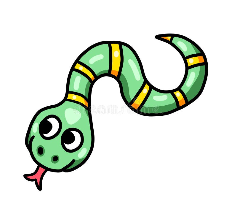 A Adorable Happy Snake stock illustration. Illustration of animal ...