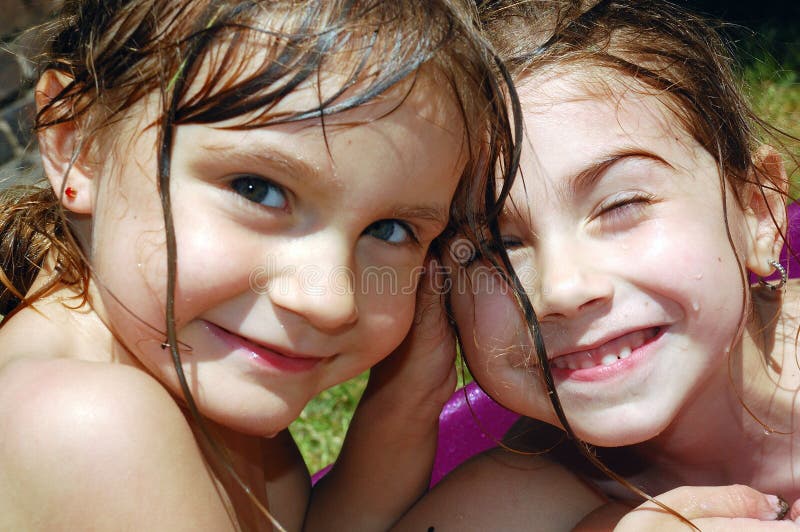 Adorable Happy Summer Friends Stock Image - Image of enjoy, happiness ...