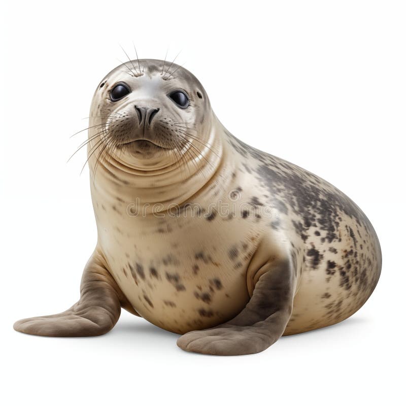 Adorable Harp Seal Pup Sitting and Looking Up with Curious Expression ... Adorable Harp Seal Pup Sitting and Looking Up with Curious Expression ...