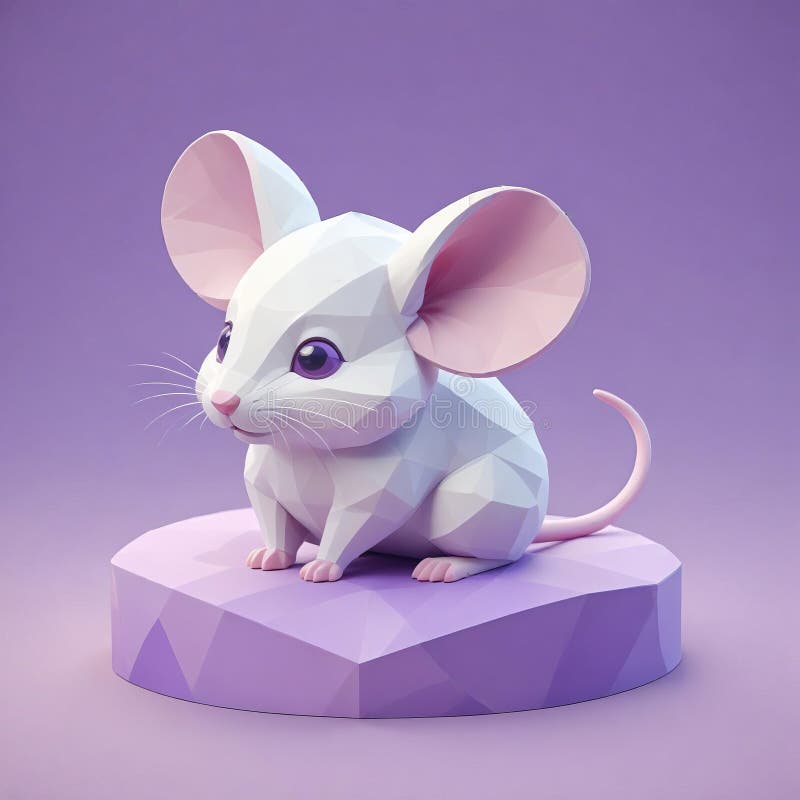 Adorable Isometric Clay Mouse Stock Illustration - Illustration of kids ...