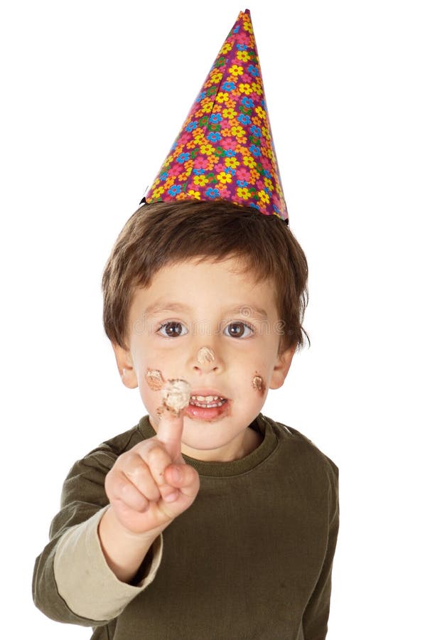 Adorable Kid Celebrating His Birthday Stock Image - Image of cake ... Adorable Kid Celebrating His Birthday Stock Image - Image of cake ...
