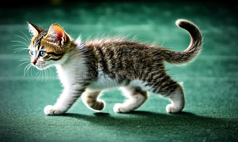 Adorable kitten exploring stock video. Video of cute - 366462243