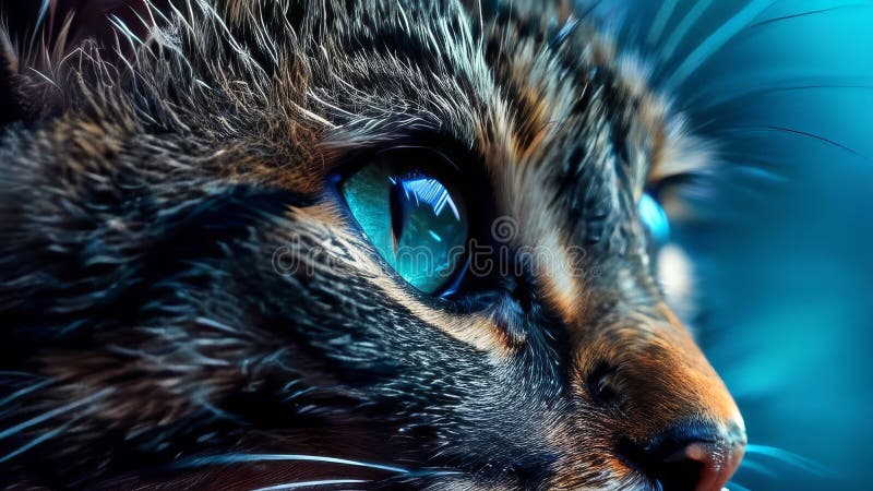 Adorable kitty face stock illustration. Illustration of domestic ...