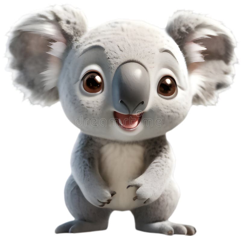 Adorable Koala Cartoon Clipart for Cute Kids. Stock Photo ...