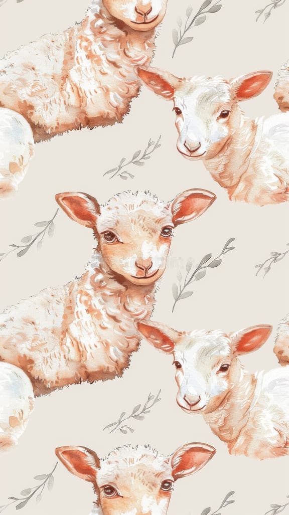 Lamb Pattern Background Stock Illustrations – 5,765 Lamb Pattern ...