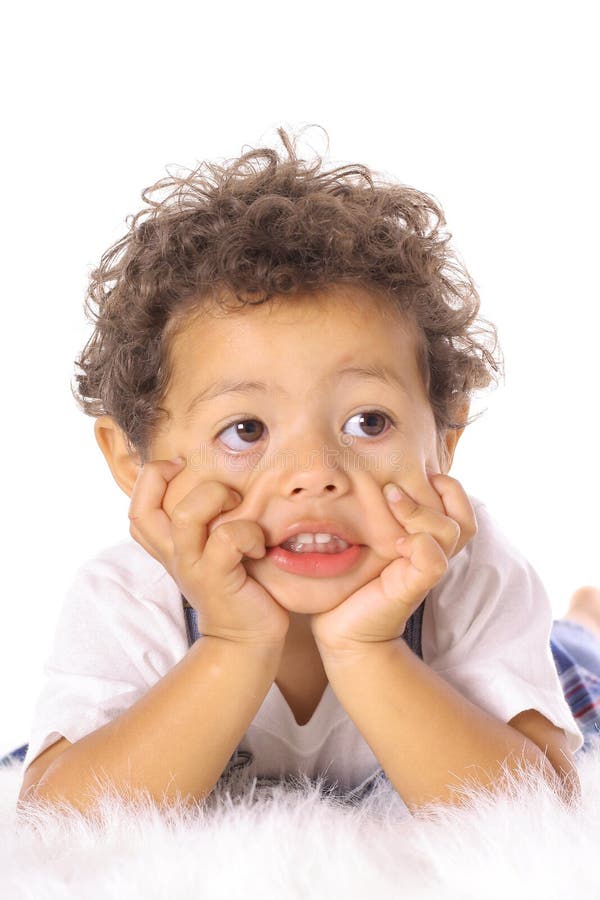Adorable Little Boy Making A Funny Face Stock Photo - Image of little ...