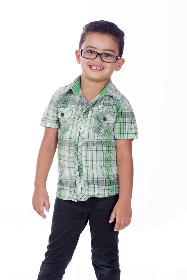 Adorable Little Boy Posing for Photo Stock Image - Image of little ...
