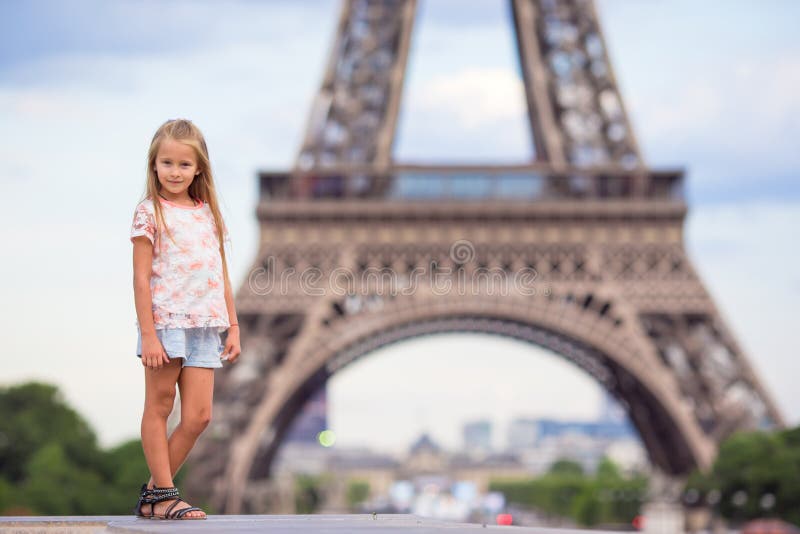 Adorable Little Girl in Paris Background the Stock Photo - Image of ... Adorable Little Girl in Paris Background the Stock Photo - Image of ...