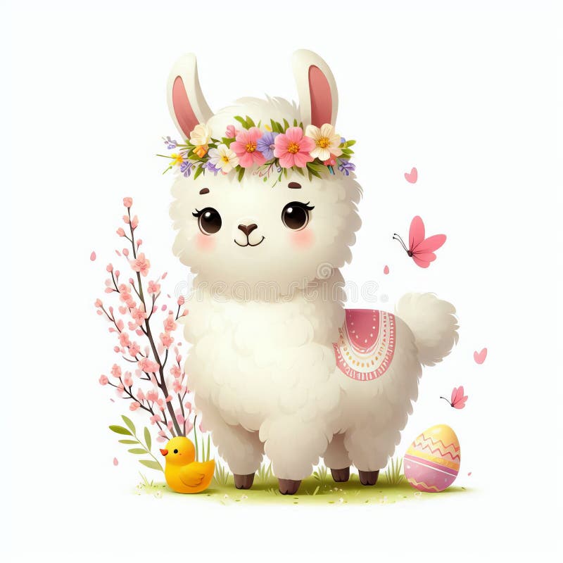 Spring Celebration with Pastel Colored Eggs and Fresh Flowers on a Blue ...