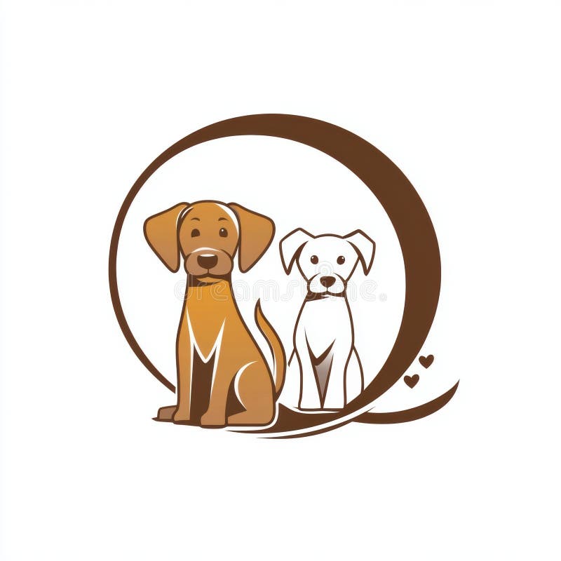 Pawsome Pals Logo stock illustration. Illustration of shop - 367516341
