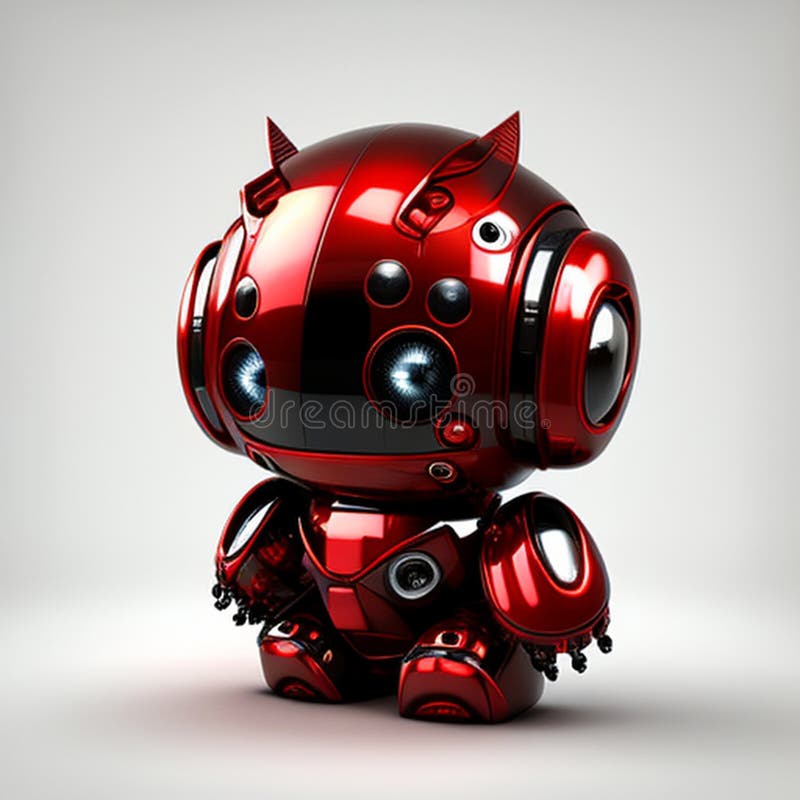 Adorable mini robot stock de ilustración. Ilustración de divertido ...