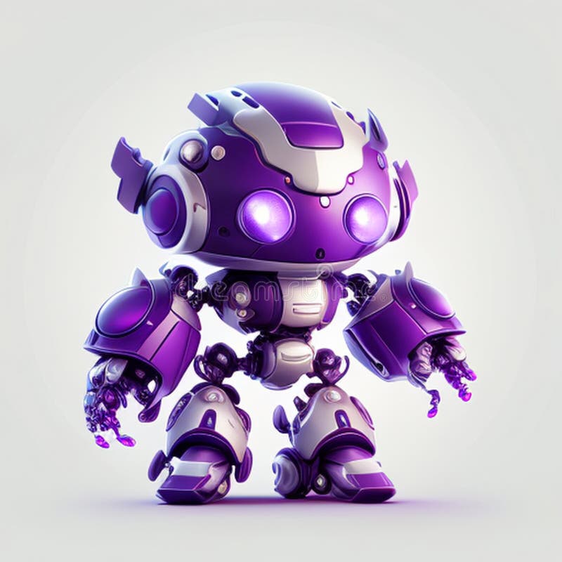 Adorable mini robot stock illustration. Illustration of robotic - 273178086