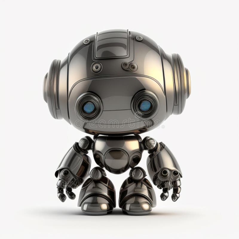 Adorable mini robot stock illustration. Illustration of robot - 273178079