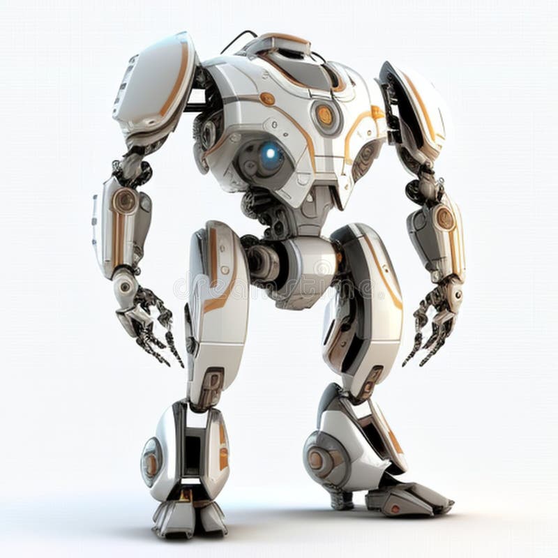 Adorable mini robot stock illustration. Illustration of anime - 273178011