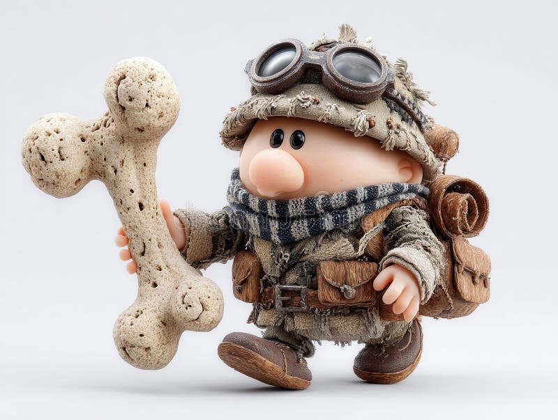 Adorable Mole Character in 3D Chibi Cartoon Style a Front View Arching ...