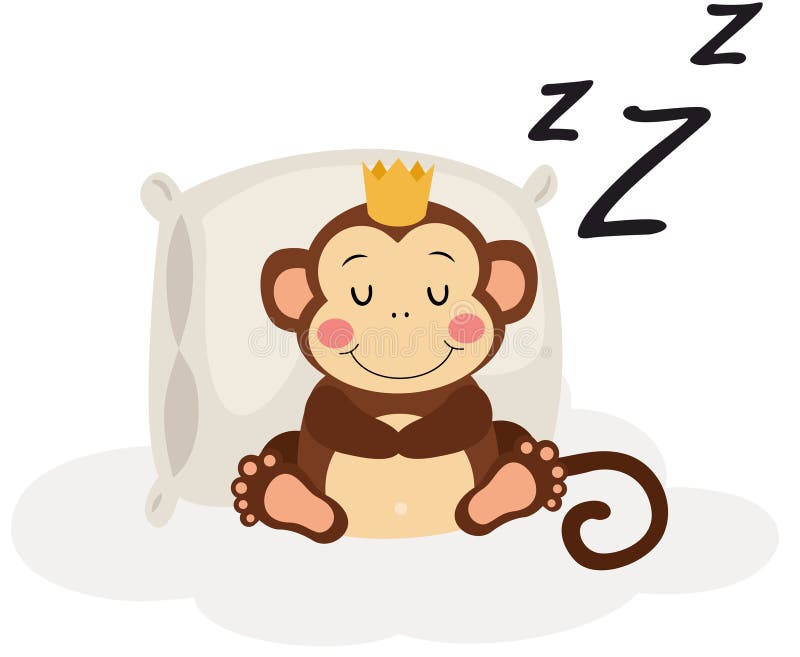 Sleeping Monkey Cartoon