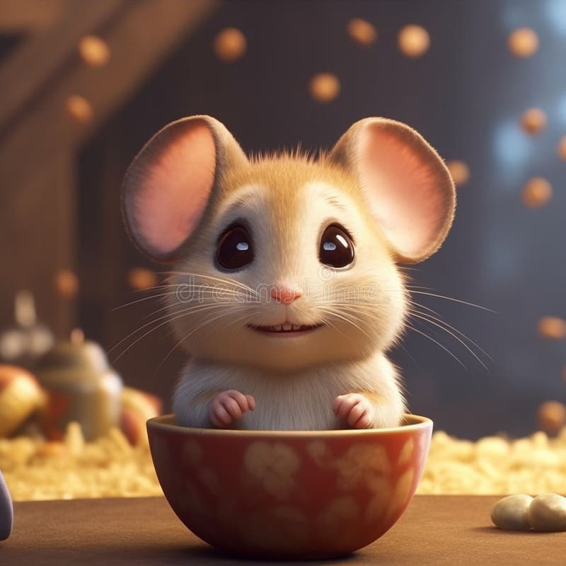 Adorable Mouse Animation stock illustration. Illustration of mammal ...