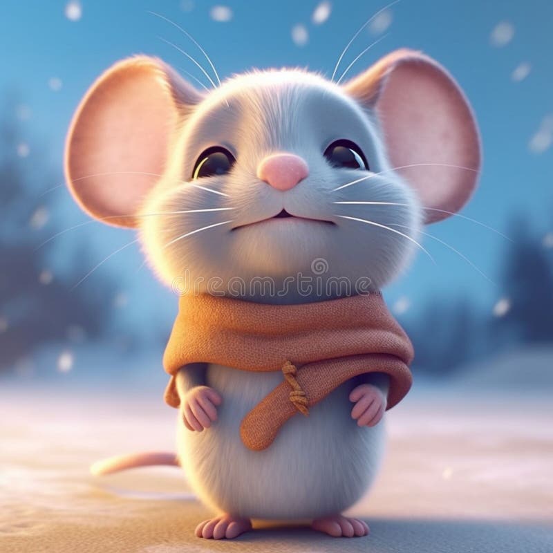 Adorable Mouse Animation stock illustration. Illustration of skin ...