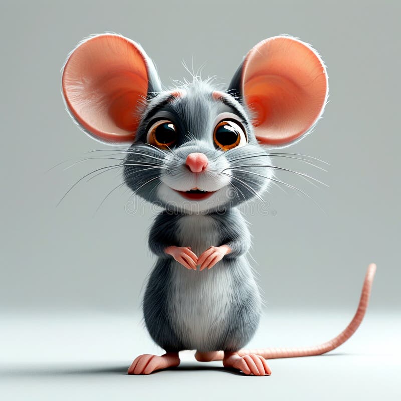 The Adorable Mouse Strikes a Playful Pose, Radiating Joy and Charm in ...