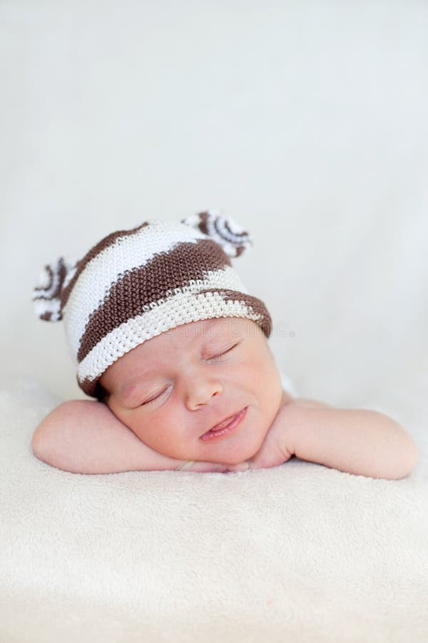 Adorable newborn baby stock image. Image of nappy, angle - 20970879