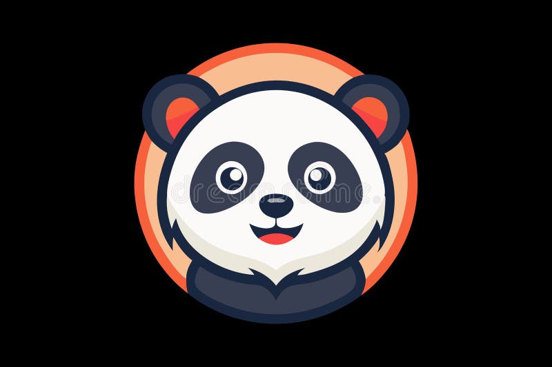 Adorable Panda Logo Cute and Friendly Animal Icon for Branding ...